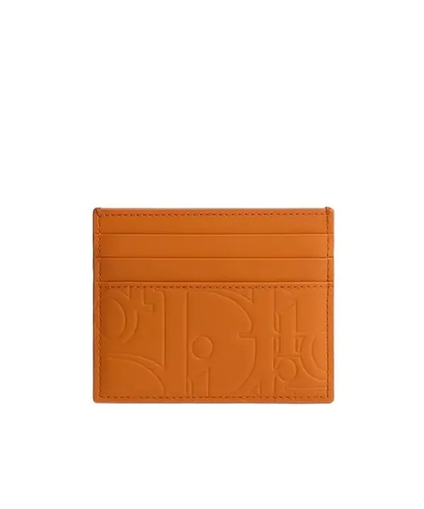 Dior Rectangular Card Holder - Orange