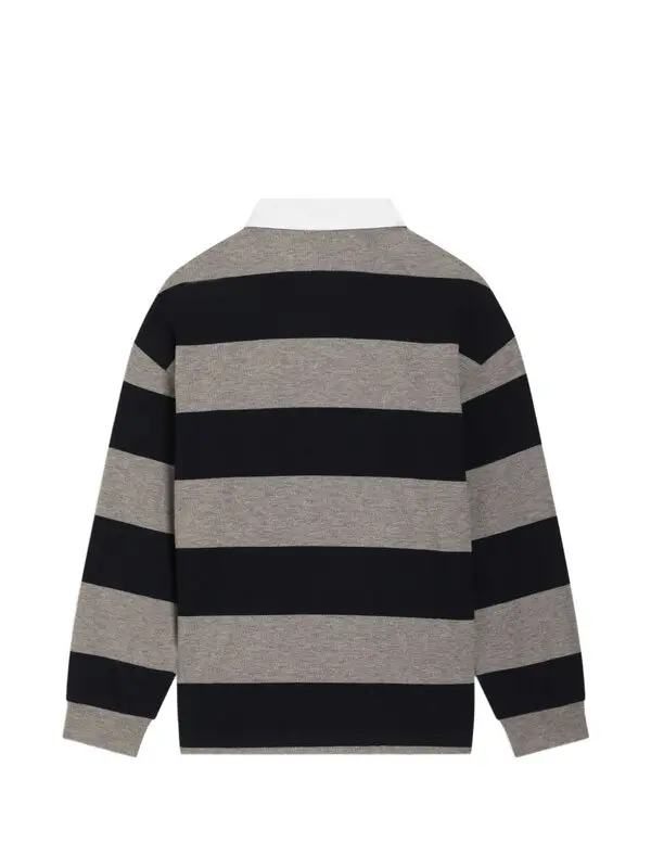 Dolce & Gabbana Striped Long-sleeve Polo Shirt