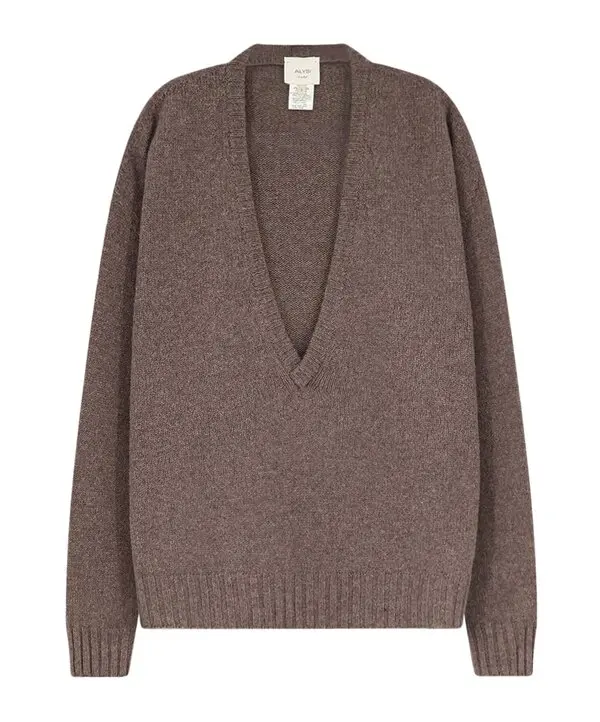 ALYSI V-neck Knitted Jumper