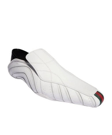 Gucci Leather Slip-on Sneakers - White