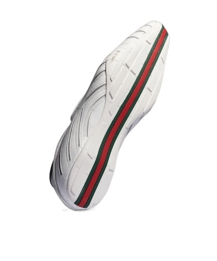 Gucci Leather Slip-on Sneakers - White
