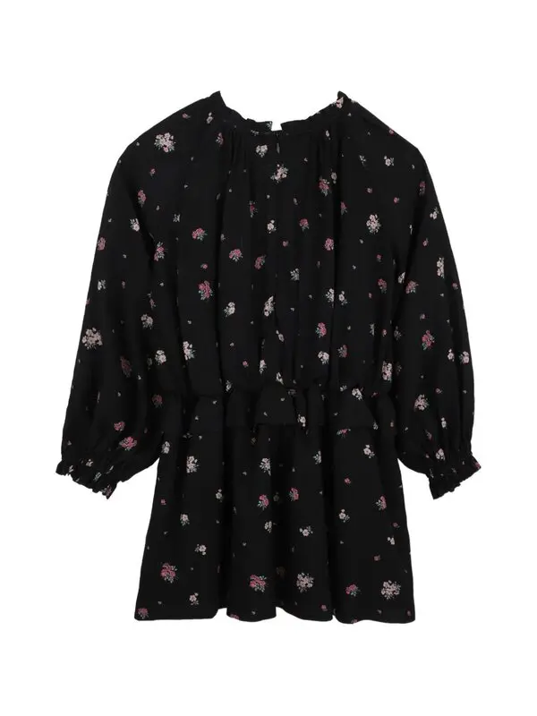 Chloé Floral-print Ruffled Dress