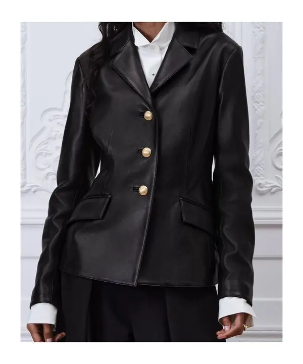 Dior Long-sleeve Leather Jacket