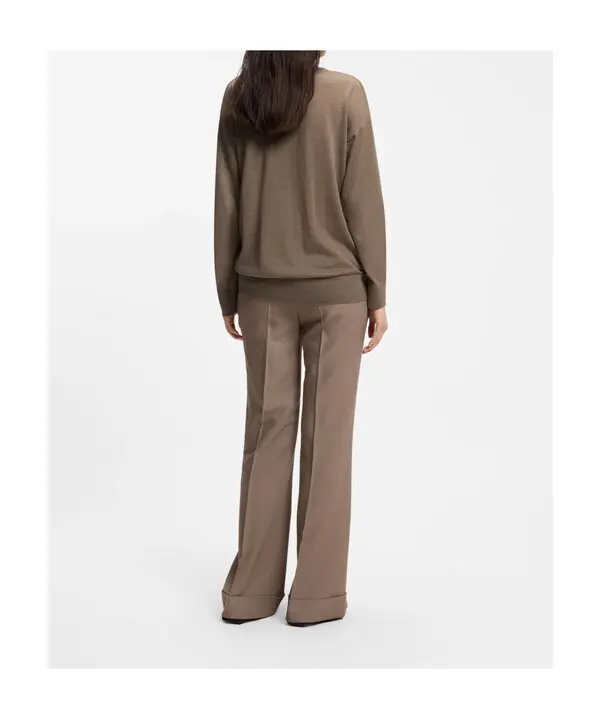 Hugo Boss V-neck Sweater In Merino Wool