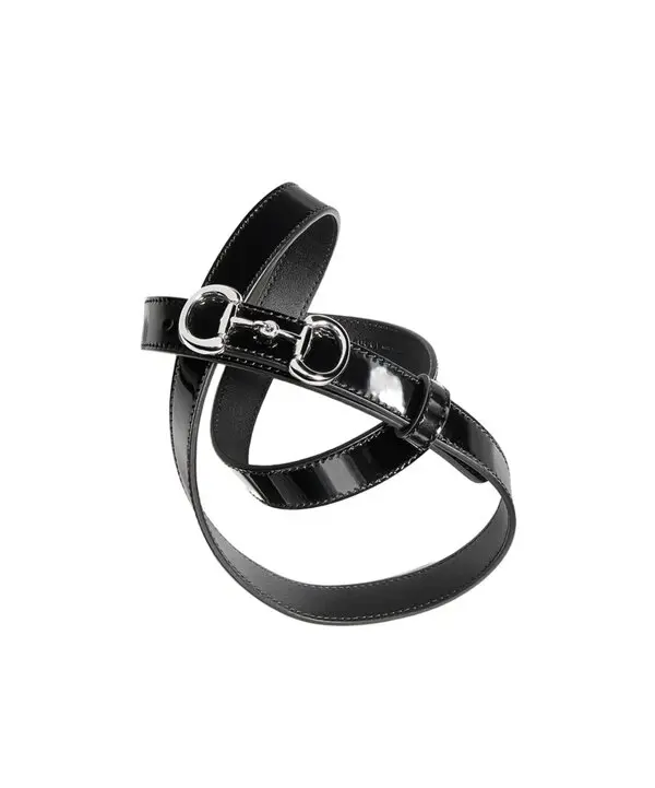 Gucci Thin Belt With Horsebit Buckle