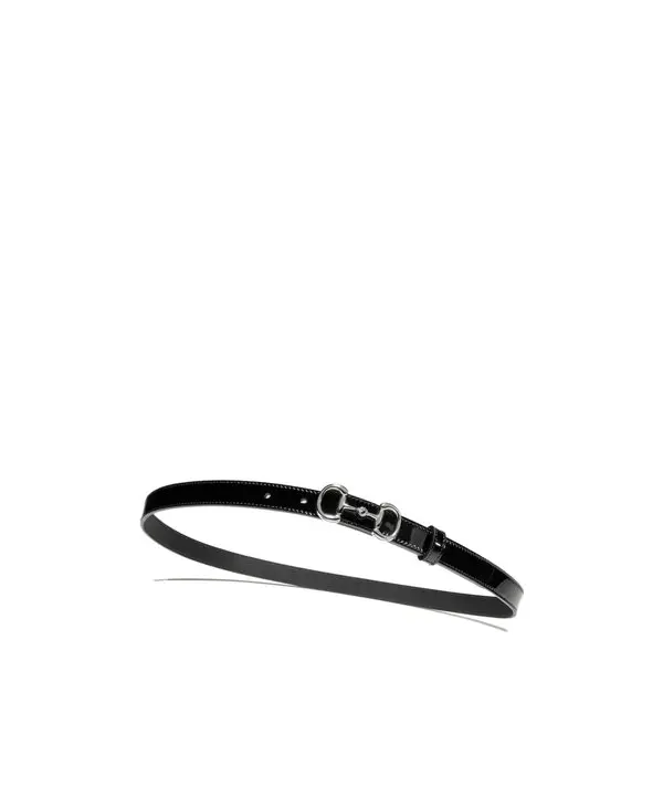 Gucci Thin Belt With Horsebit Buckle