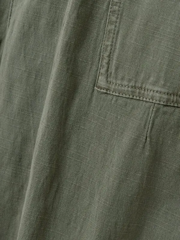 JAMES PERSE Cotton-blend Tapered Drawstring Pants