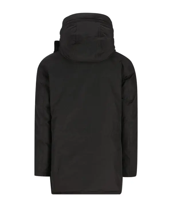 Woolrich Logo Patch Hooded Parka