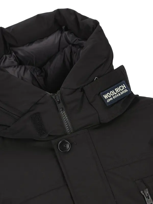 Woolrich Logo Patch Hooded Parka