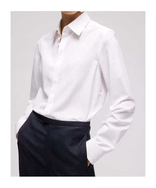 Gucci Embroidered Shirt With Pointed Collar