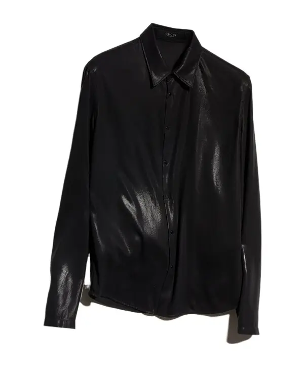 Gucci Shiny Technical Satin Shirt