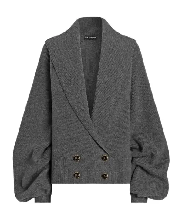 Dolce & Gabbana Collared Long-sleeved Knit Sweater