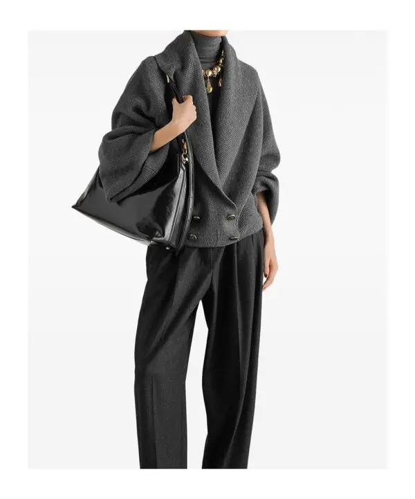 Dolce & Gabbana Collared Long-sleeved Knit Sweater