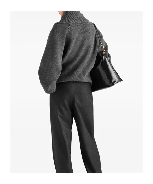 Dolce & Gabbana Collared Long-sleeved Knit Sweater