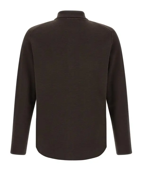 ZANONE Long-sleeve Cardigan With Collared Neckline And Chest Pockets
