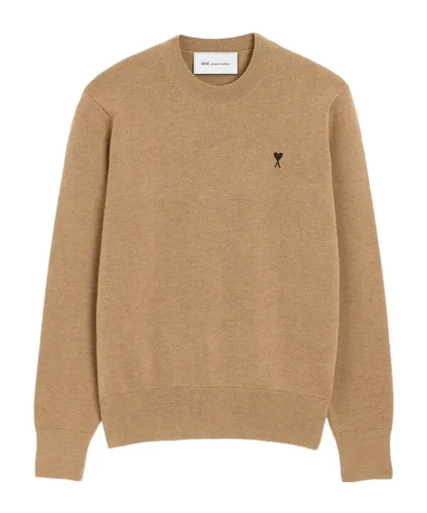 AMI Paris Crew Neck Long-sleeved Knitwear