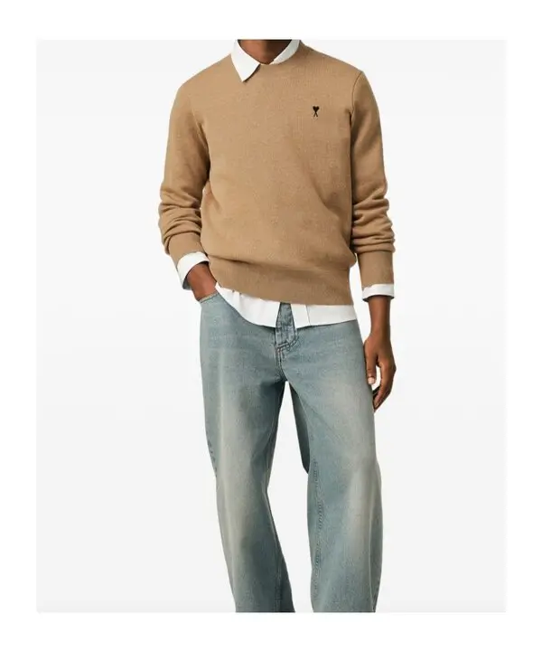 AMI Paris Crew Neck Long-sleeved Knitwear
