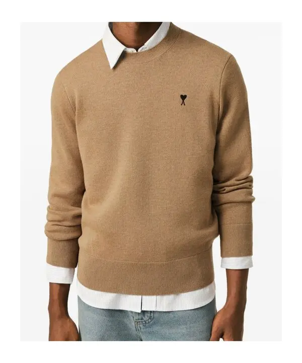 AMI Paris Crew Neck Long-sleeved Knitwear