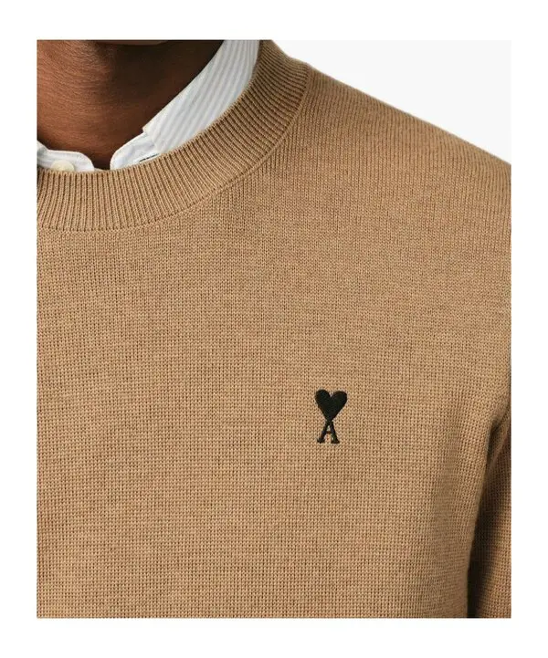 AMI Paris Crew Neck Long-sleeved Knitwear