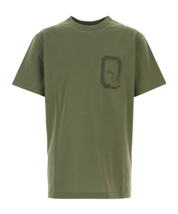 Dior Médaillon Colibri T-shirt, Relaxed Fit - Green
