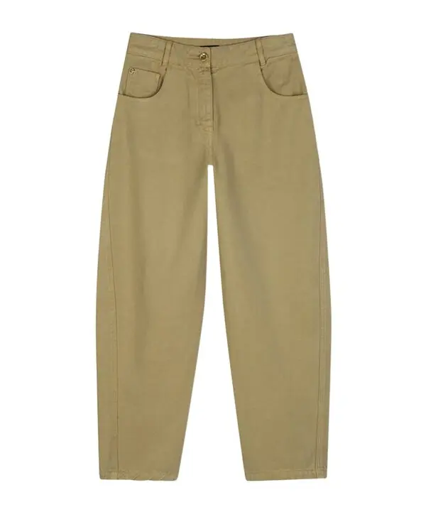 Givenchy Logo-patch Curved-leg Trousers