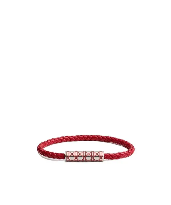 Dior Cannage Woven Leather Bracelet