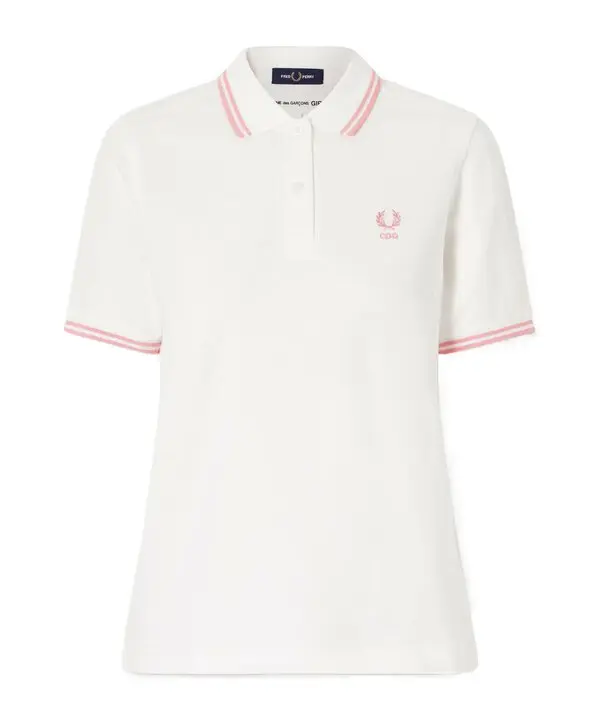 Comme Des Garçons Logo-embroidered Cotton Polo Shirt - No