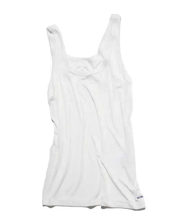 Gucci Stretch Rib Jersey Tank Top With Engraved Metal Tag