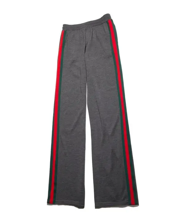Gucci Leisure Pants With Web - Dark Gray