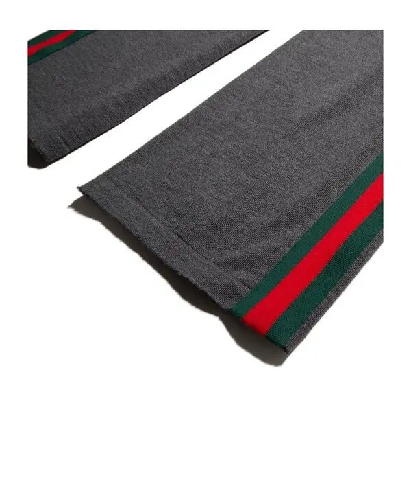 Gucci Leisure Pants With Web - Dark Gray