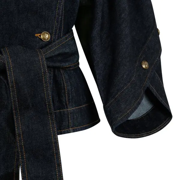 Zimmermann Denim Jacket With Tie Fastening