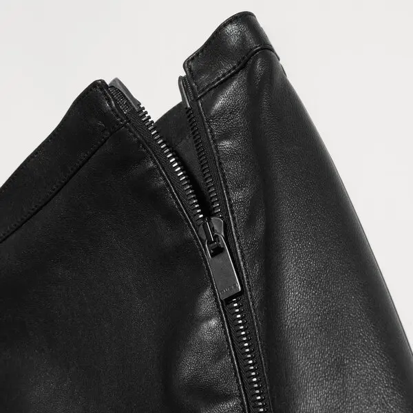 Gucci Lightweight Stretch Leather Skirt