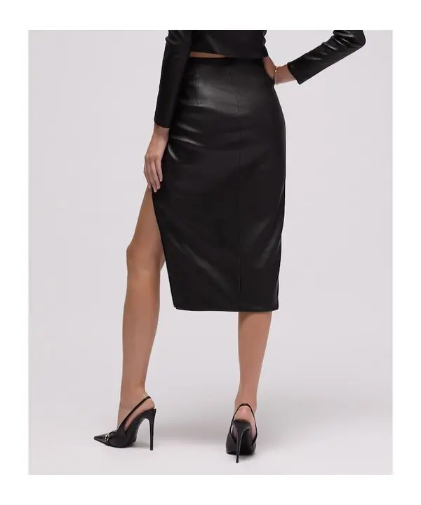Gucci Lightweight Stretch Leather Skirt