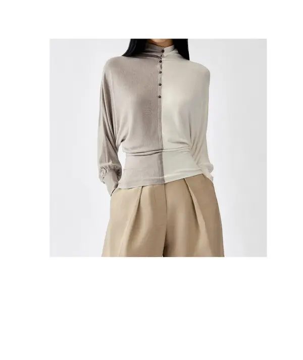 Jacquemus Losange Knit Polo With Batwing Sleeves