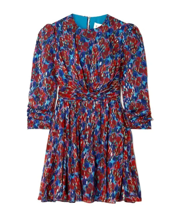 Saloni Silk Georgette Mini Dress