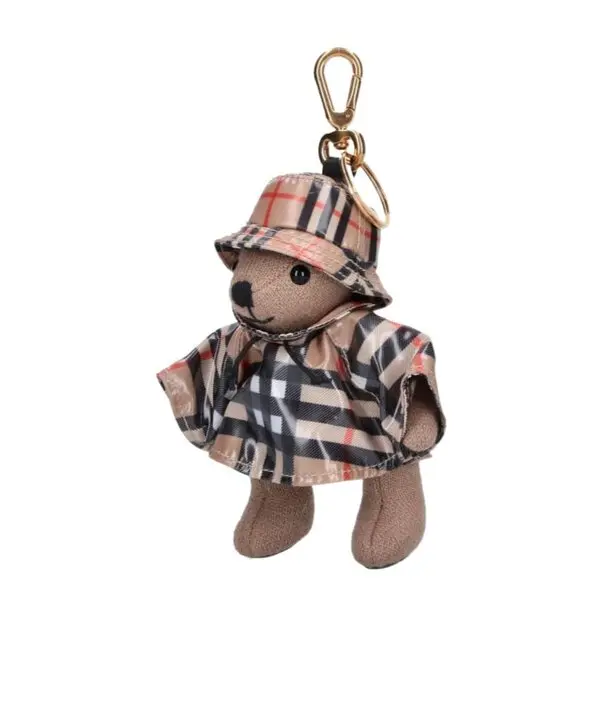Burberry Checked Bear Keychain
