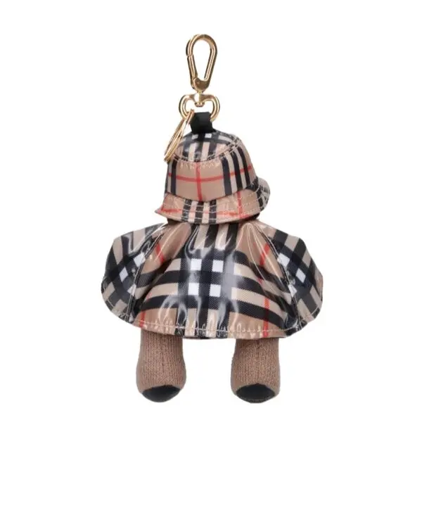 Burberry Checked Bear Keychain