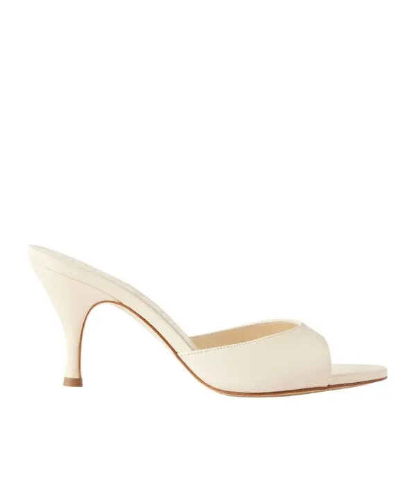 AeydĒ Samia Leather Mules - Cream