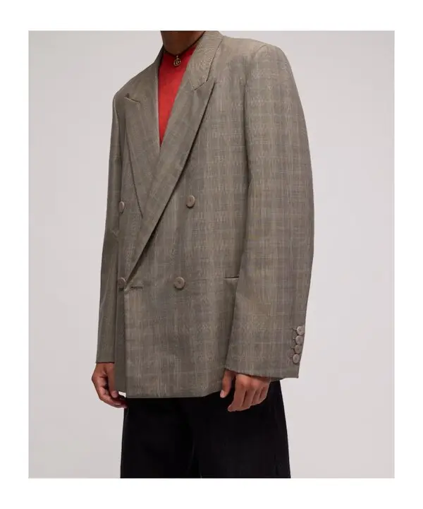 Gucci Coated Prince Of Wales Jacket