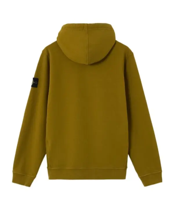 Stone Island Regular-fit Hooded Sweatshirt With Thumbhole Cuffs