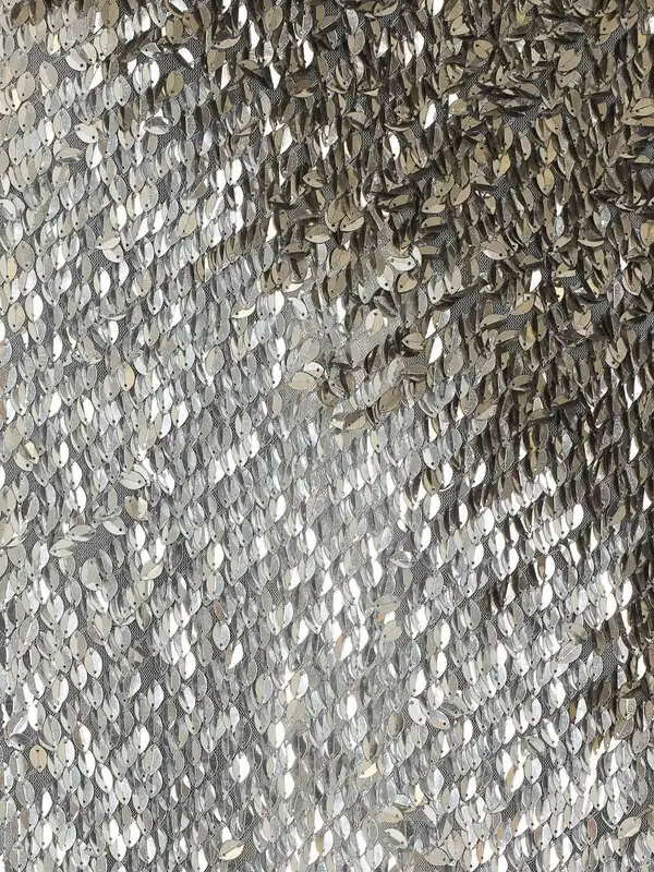 Elisabetta Franchi Sequinned Tulle Midi Skirt - Ivory