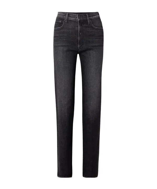 MOTHER Zip Heel High-rise Straight-leg Jeans