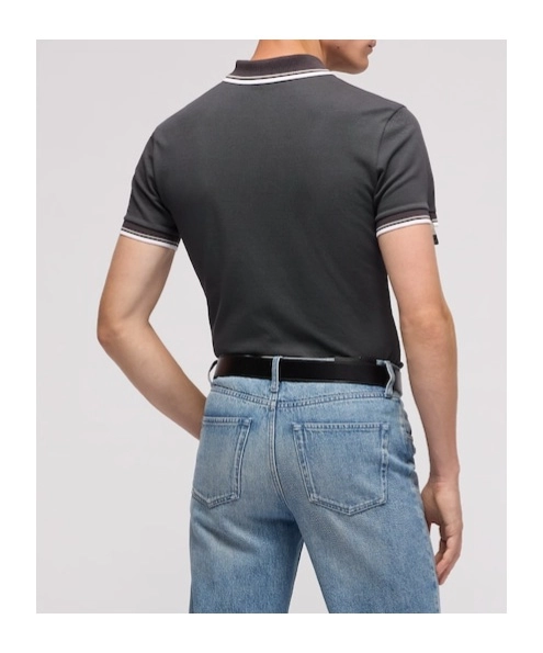 Gucci Cotton Piquet Polo Shirt With Embroidery - Dark Gray