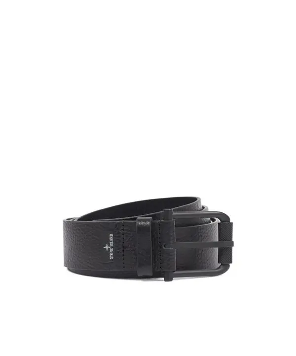 Stone Island Belt With Textured Buckle