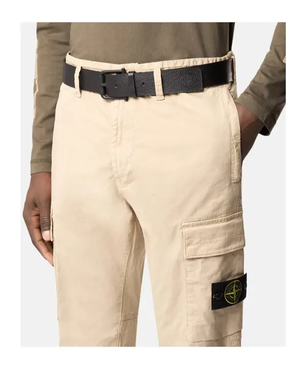 Stone Island Belt With Textured Buckle