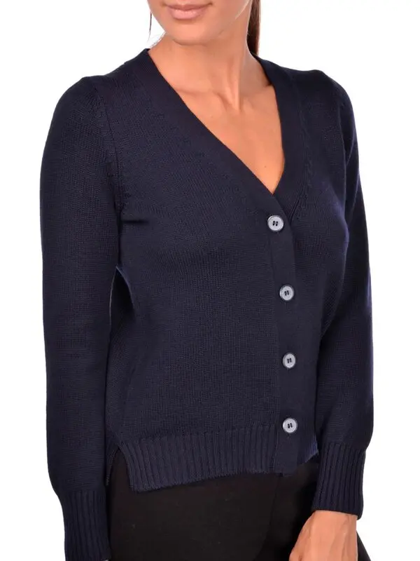 GRAN SASSO V-neck Cardigan With Button Closure