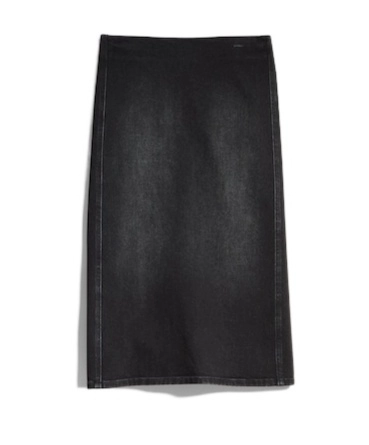 Gucci Stretch Cotton Denim Midi Skirt