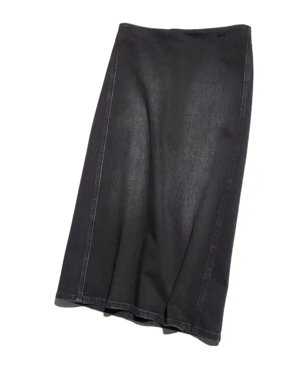 Gucci Stretch Cotton Denim Midi Skirt