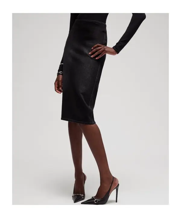 Gucci Stretch Cotton Denim Midi Skirt