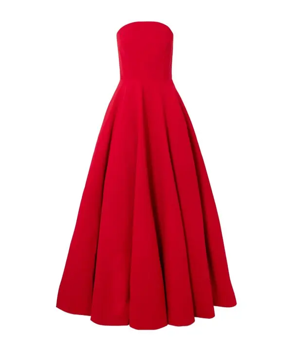 Solace Strapless Crepe Gown